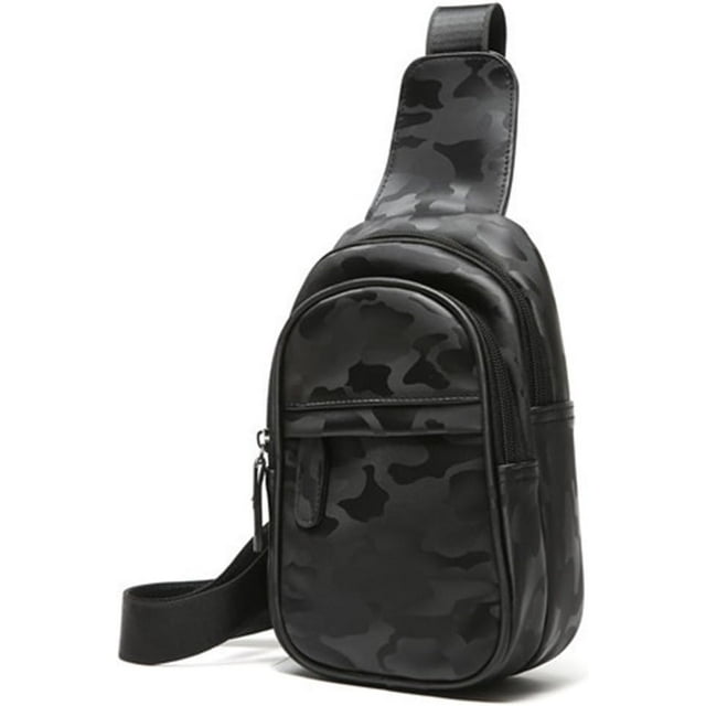 Men Mini Sling Bag Nylon watherproof Unbalance Small Chest Shoulder ...