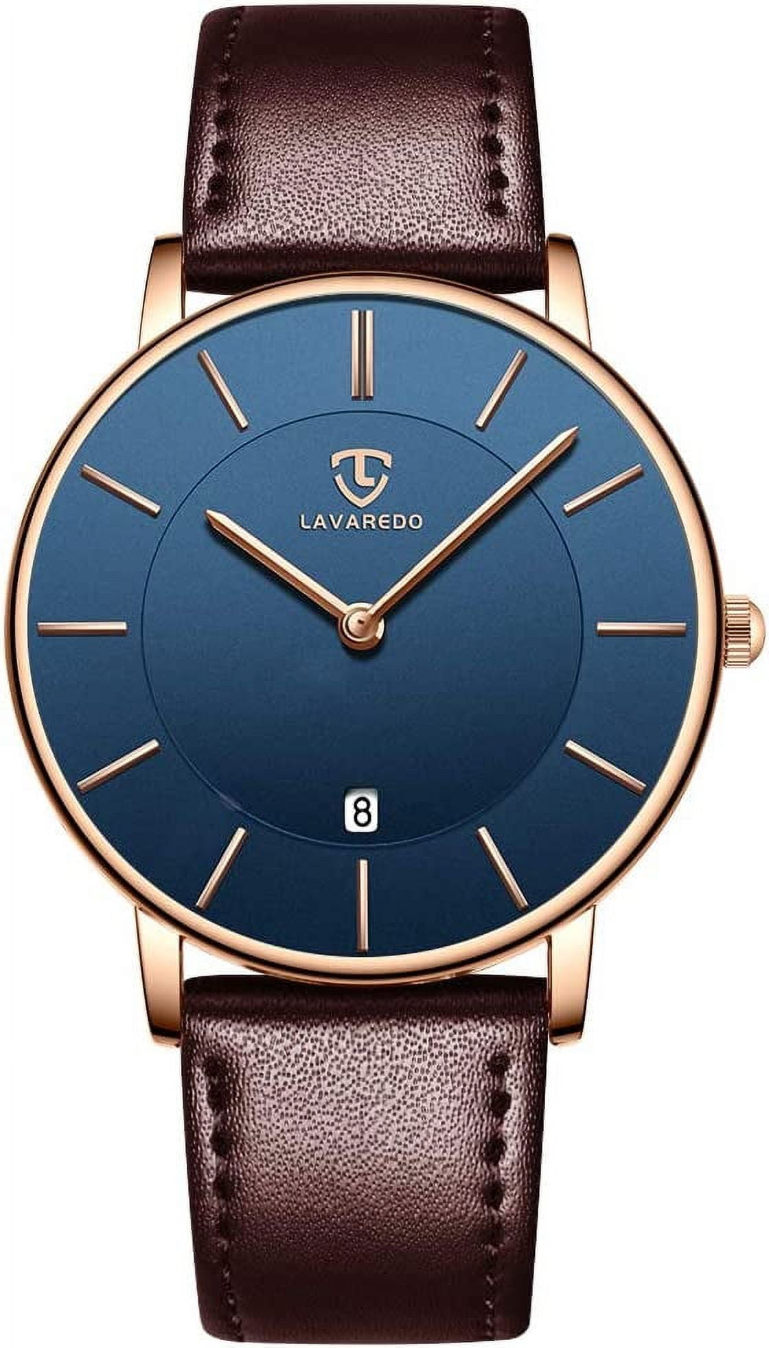 Men's Ultra-Thin Simple Minimalist Quartz Wrist Watch, Waterproof with ...