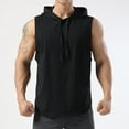 Men Muscle Hoodie Tank Top Sleeveless Vest Gym Workout Bodybuilding Hooded Shirt - Walmart.com