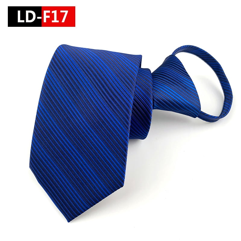 Men Necktie Regular Extra Long Adjustable Pre Tied Clip on Easy Zipper ...