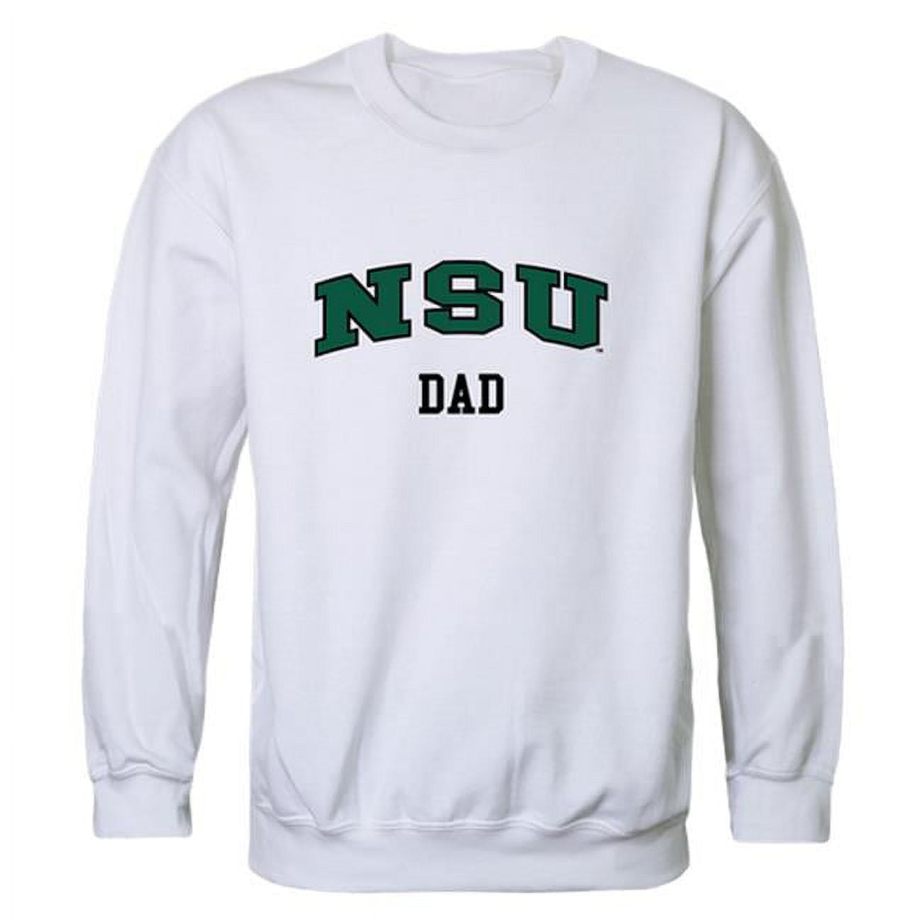 Men Northeastern State University Riverhawks Dad Crewneck Fleece, White ...