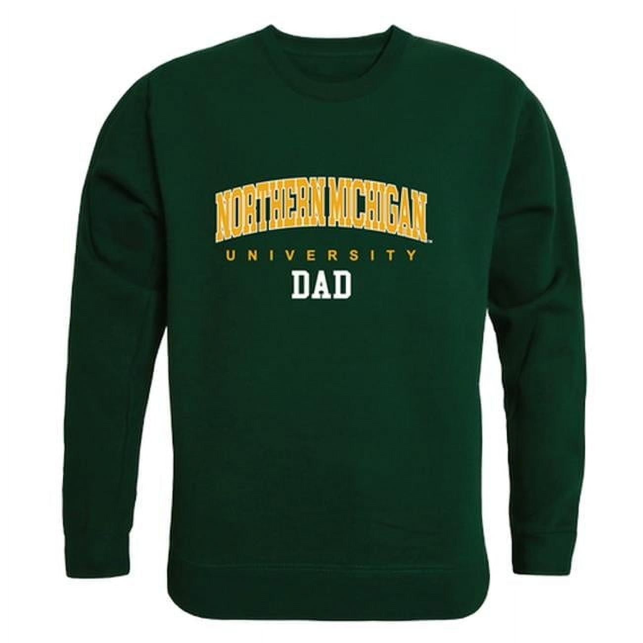 Men Northern Michigan Wildcats Dad Crewneck Fleece, Forest Green ...