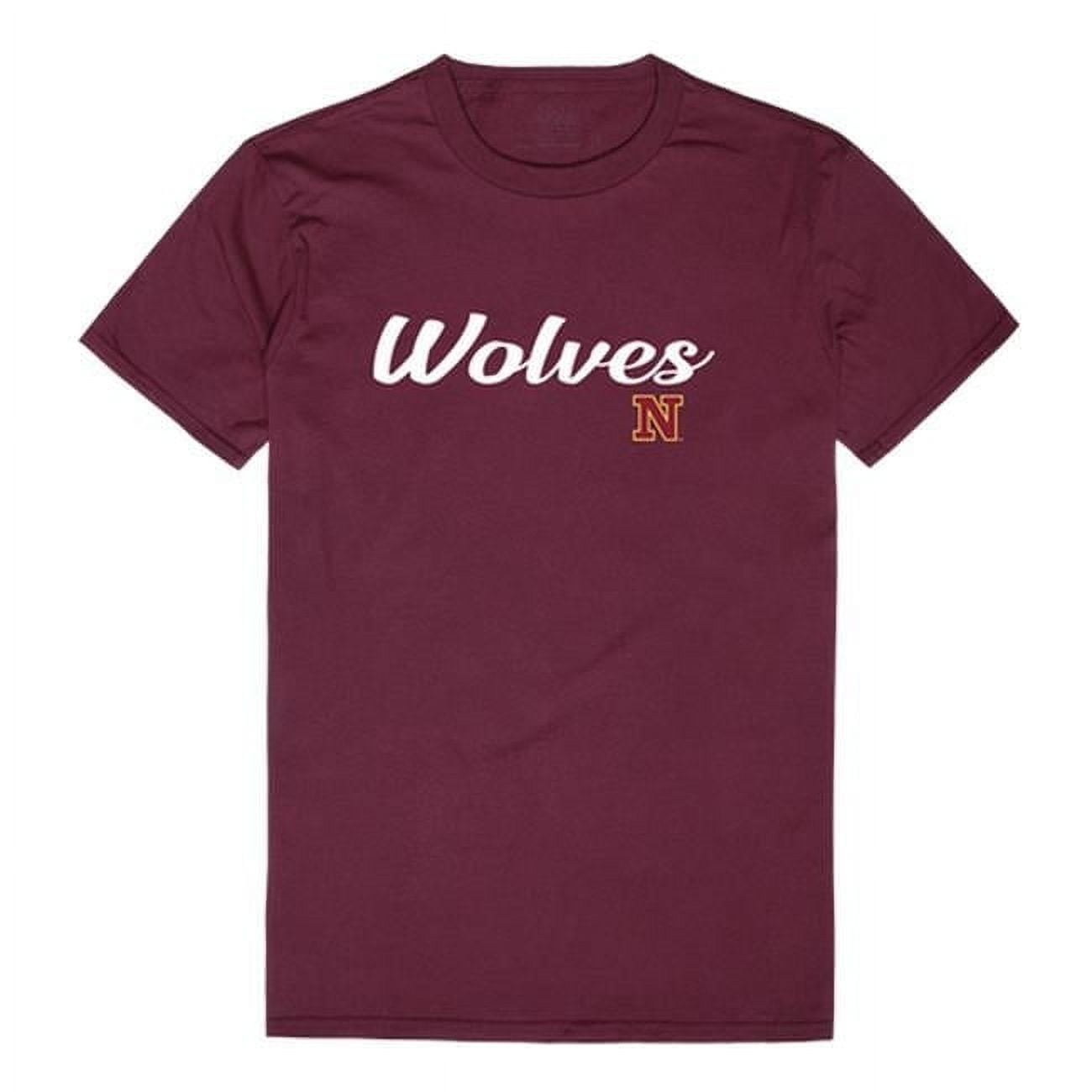 Men Northern State University Wolves Script T-Shirt, Maroon - Large ...