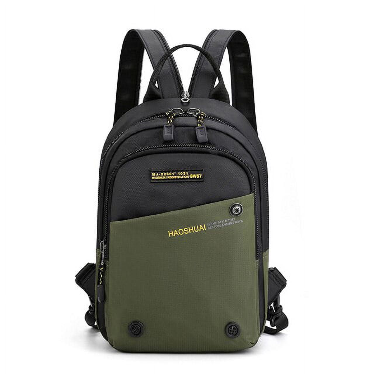 Men Nylon Rucksack Knapsack Messenger Cross Body Chest Pack Bags ...