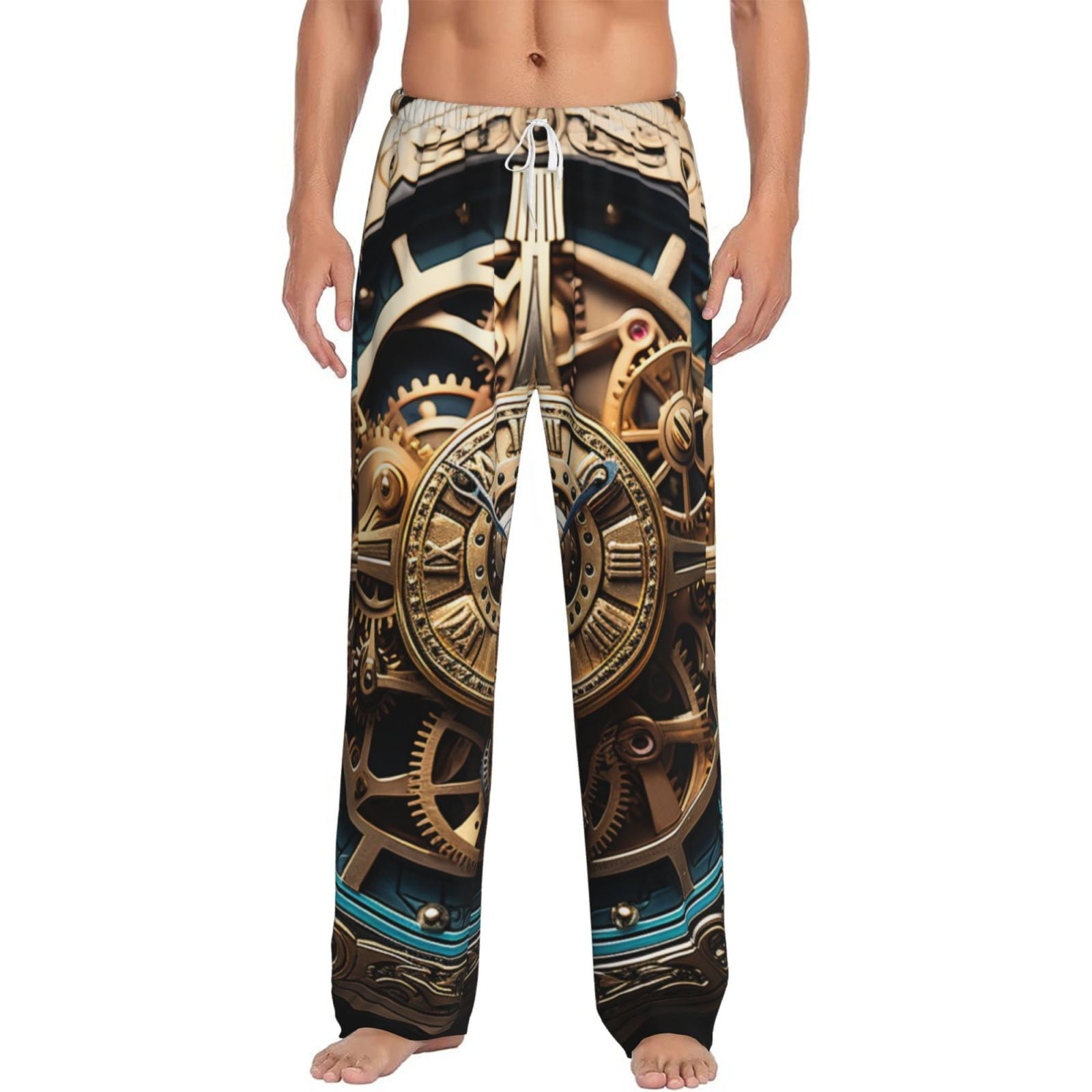 Men Pajama Pants Casual Lightweight Lounge Sleep Bottoms, Steampunk ...