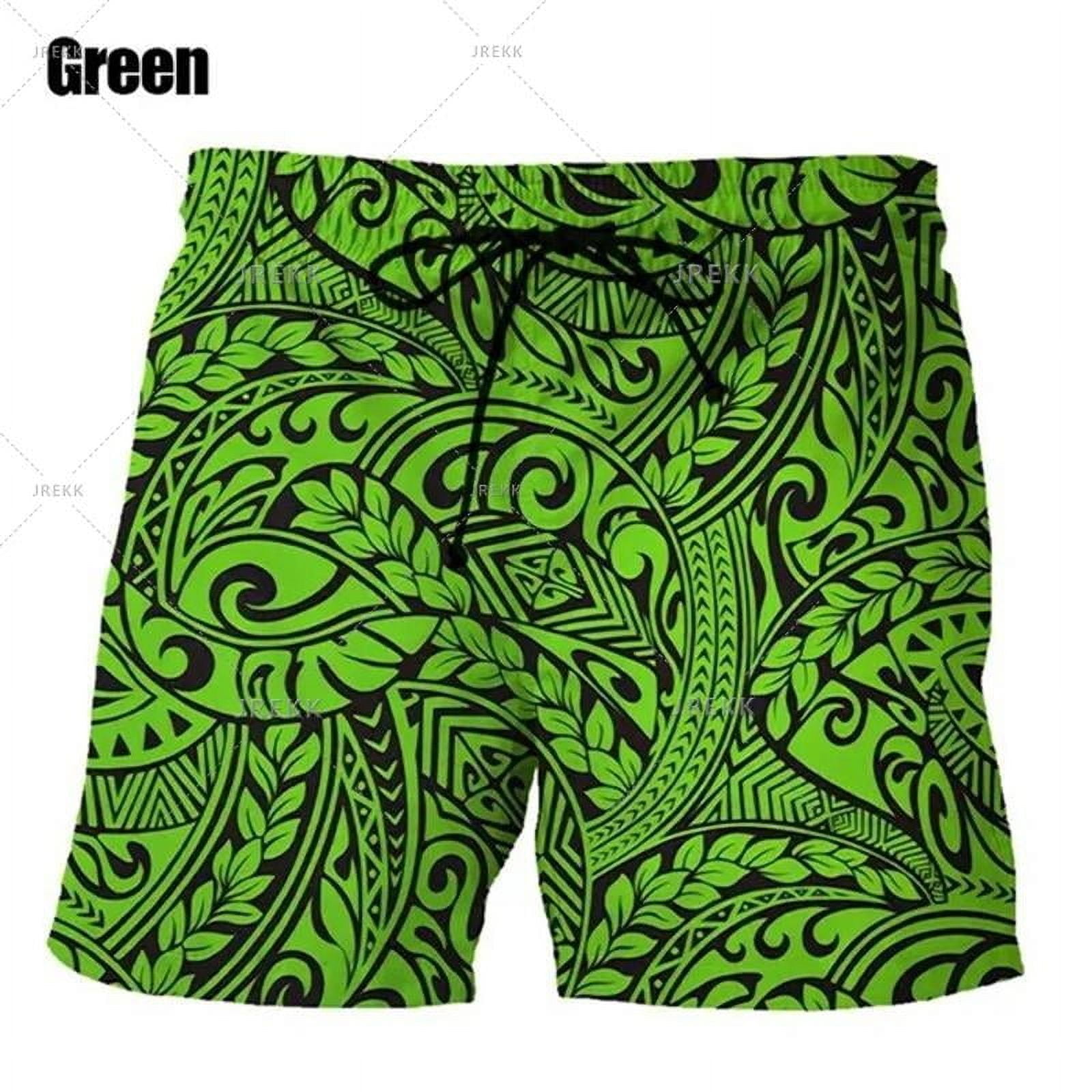 Men Personality Polynesian 3D Tattoos Art Print Shorts Summer Hip Hop ...