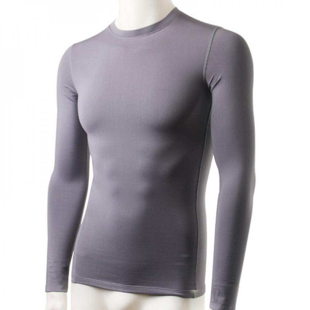 Men Plush Base Layer Underwear Long Sleeve Thermal Tops Winter ...
