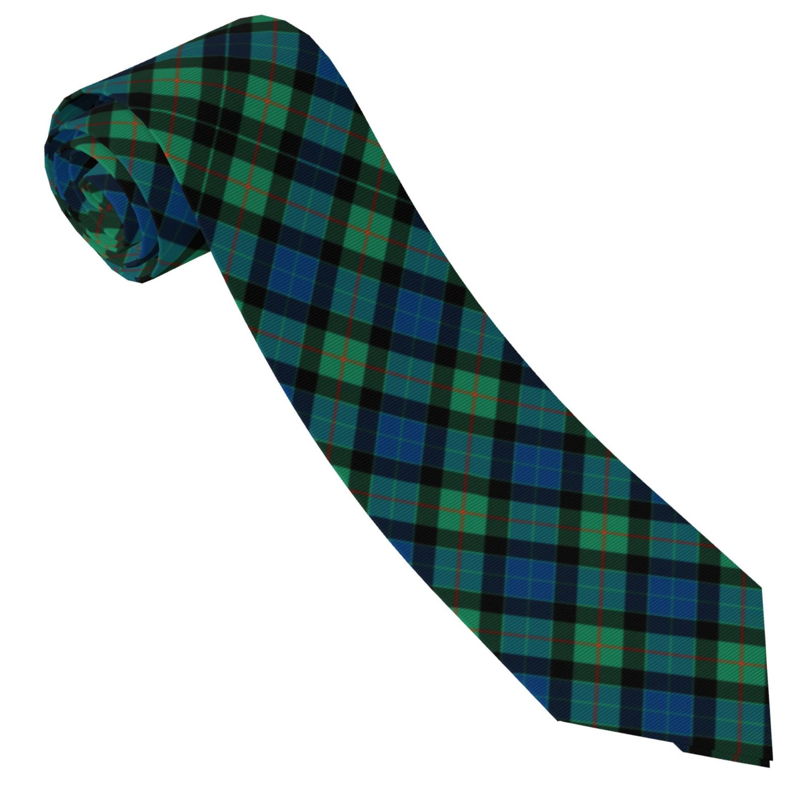 Men Polyester Tie Vintage Tartan Plaid Necktie for Wedding Party ...