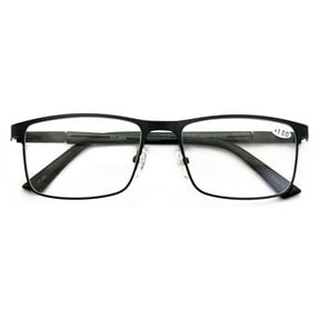 Men Premium Optical Frame Wide Large Head Reading Glasses Half Rim ...