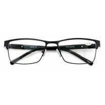 Men Premium Rectangle Metal with Plastic Temple Extra Large Reader ...