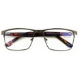 Men Premium Rectangle Metal - Plastic Temple Extra Large Reader - 152mm ...