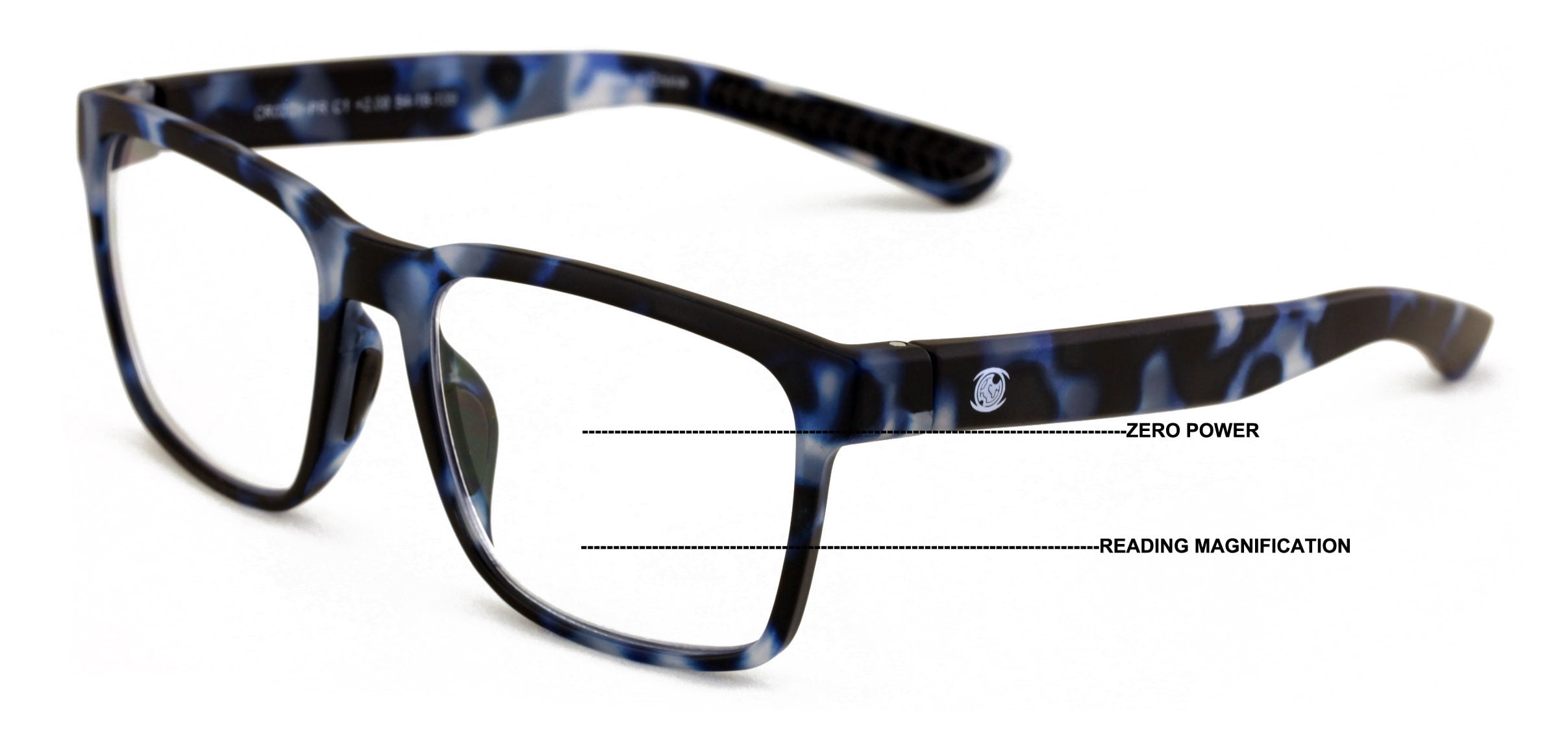 Men Progressive Bifocal Reading Glasses - No Line - Clear on Top Sport ...