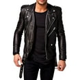 Men Pure Genuine Leather Jacket Lambskin Winter Vintage Motorcycle ...