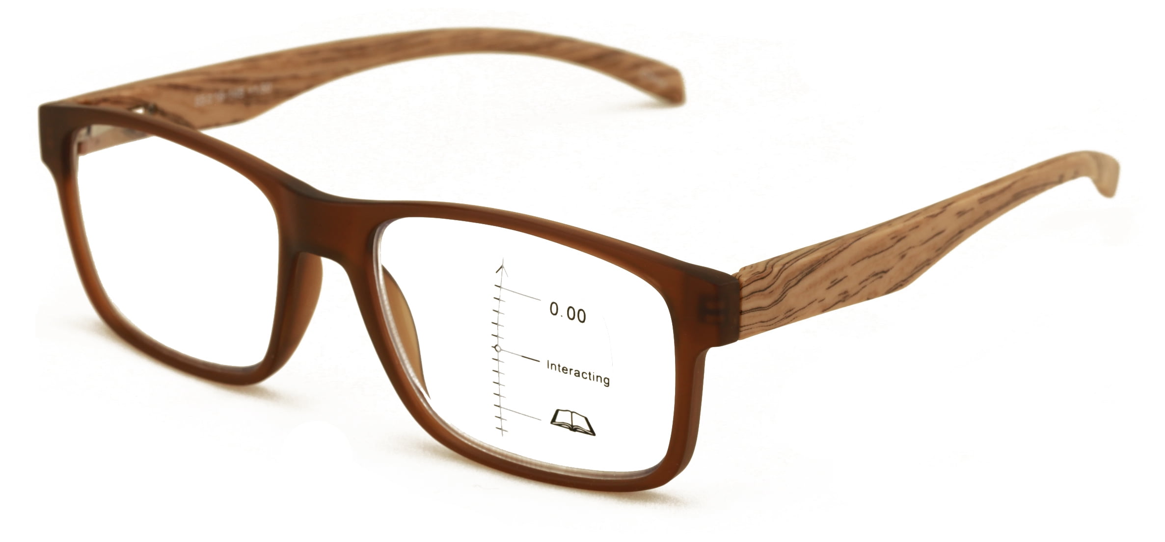 Men Rectangular Progressive Reading Glasses - No Line Clear on Top ...