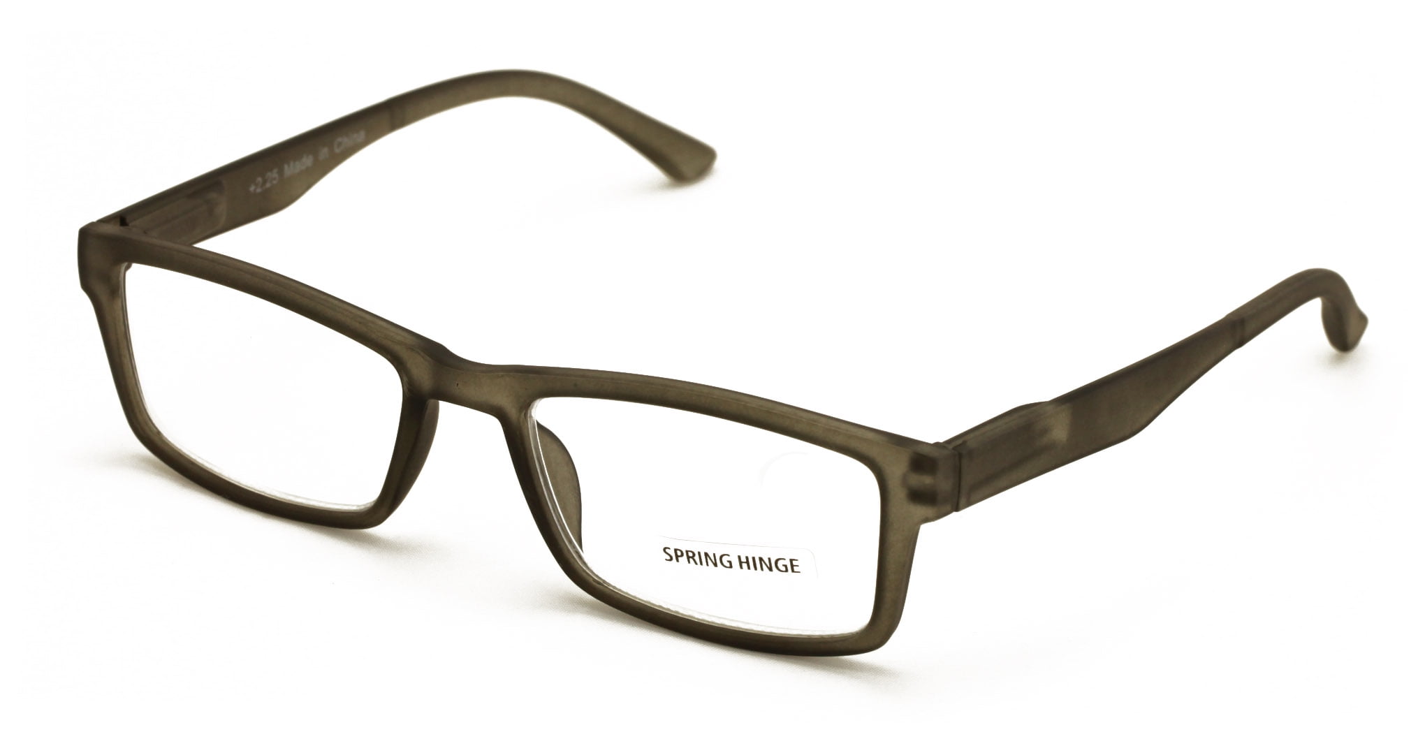 Men Rectangular Unisex Readers with Spring Hinge - Soft Matte Reading ...