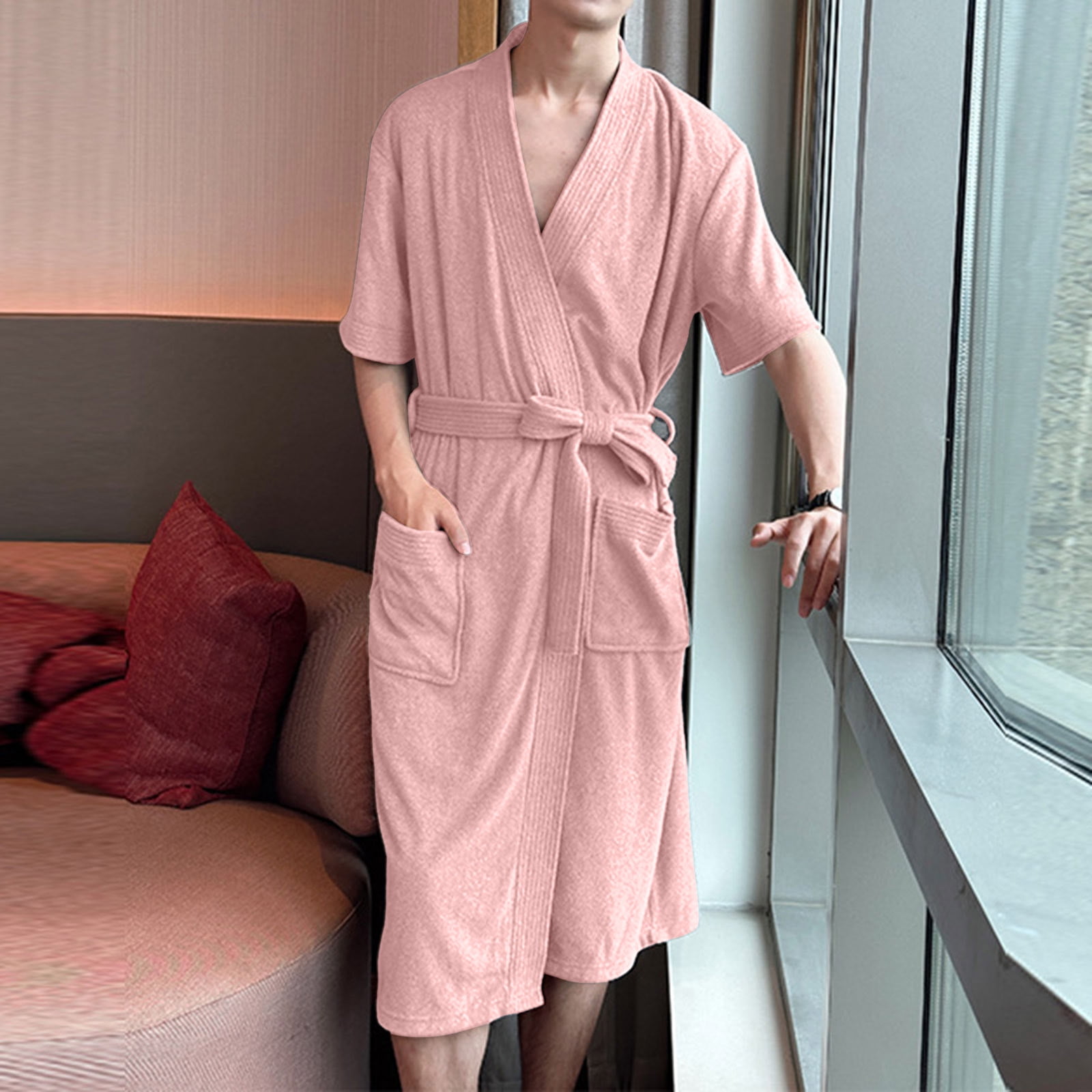 Men Robes Clearance Sale Male Bathrobe Mens Robes Mens Bath Home Wear ...