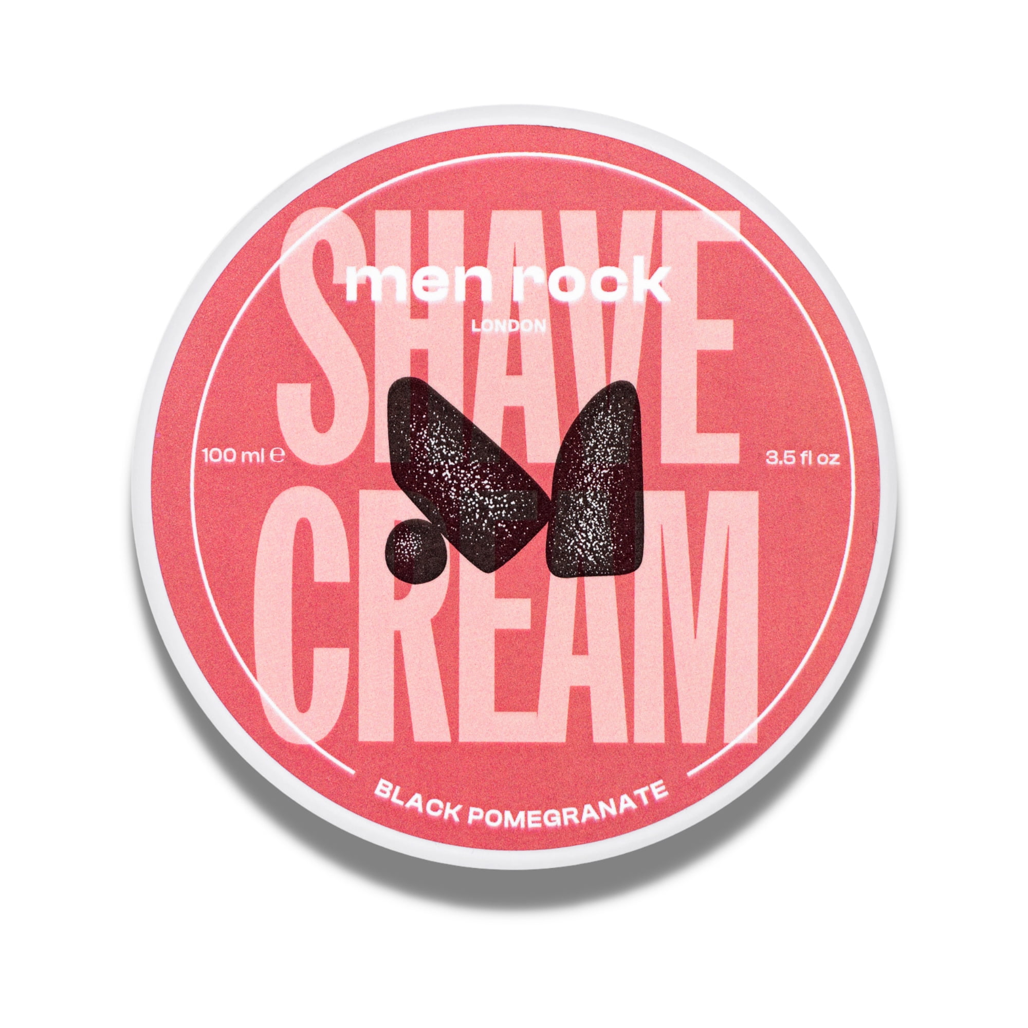 Men Rock Shave Cream, Shaving Cream for Men, Black Pomegranate, 3.5 oz ...