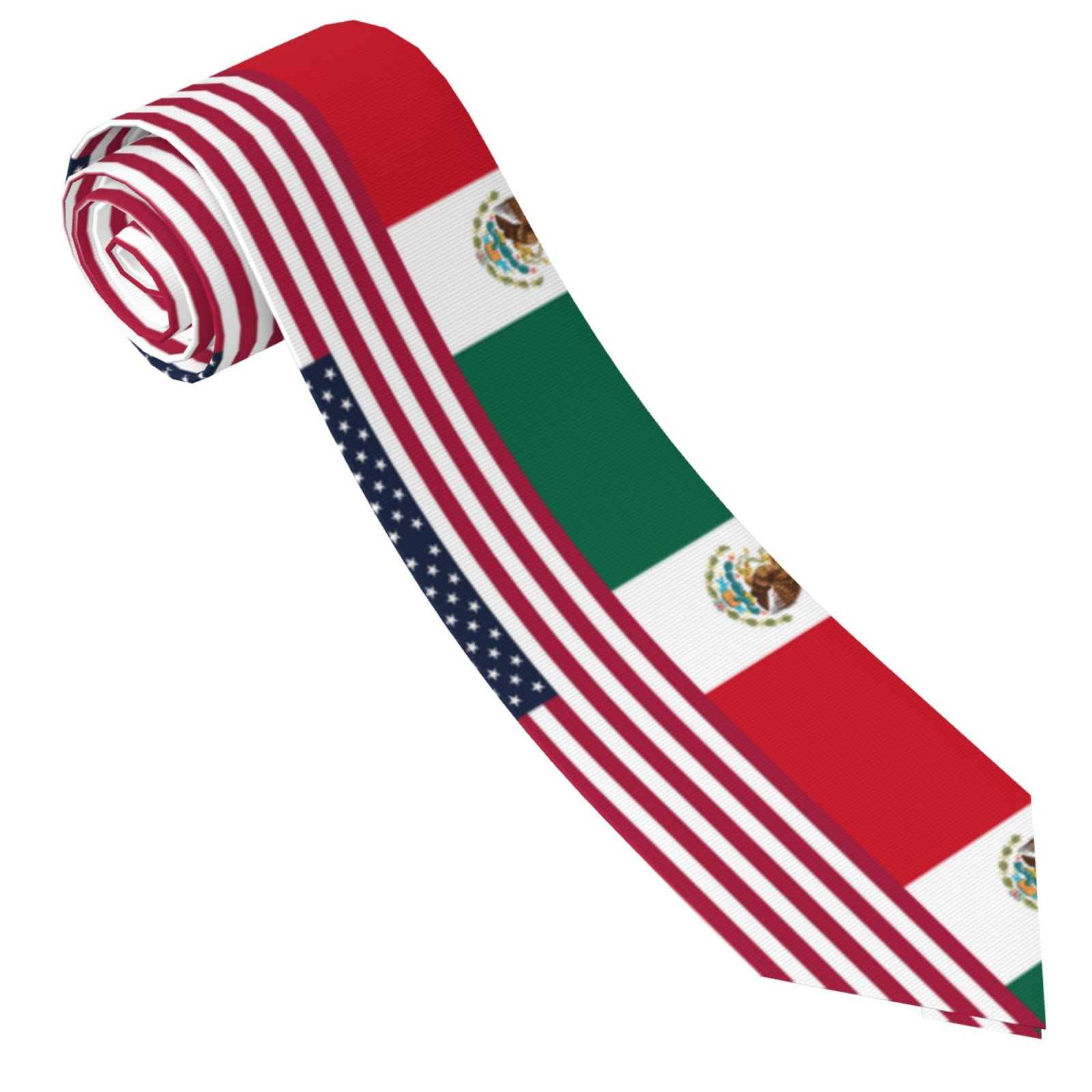 Men'S America Mexico Flag Fashion Business Wedding Neckties Ties ...