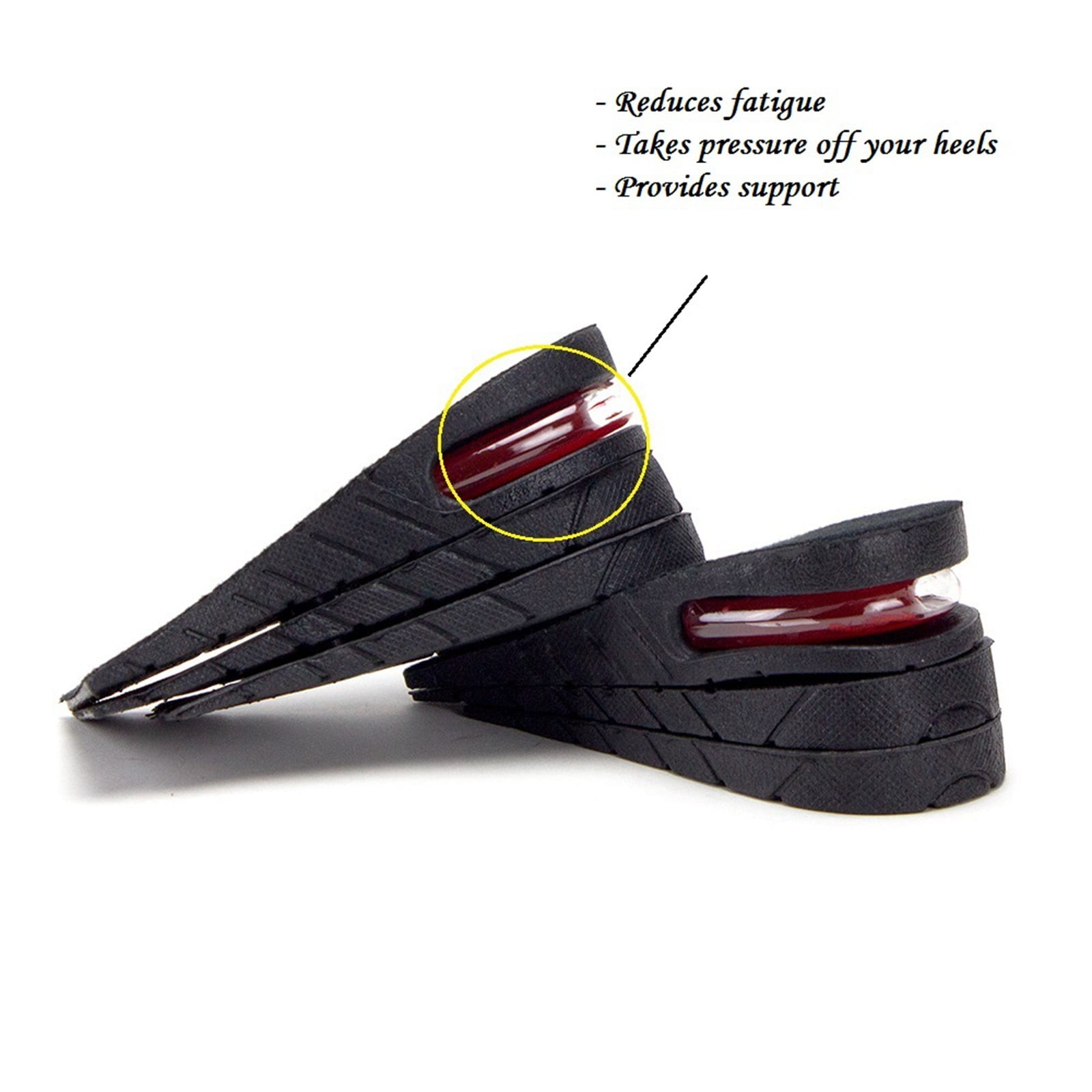 Men'S And Women'S Elevated Insoles 3 Layer Elevated Rubber Shoes For ...
