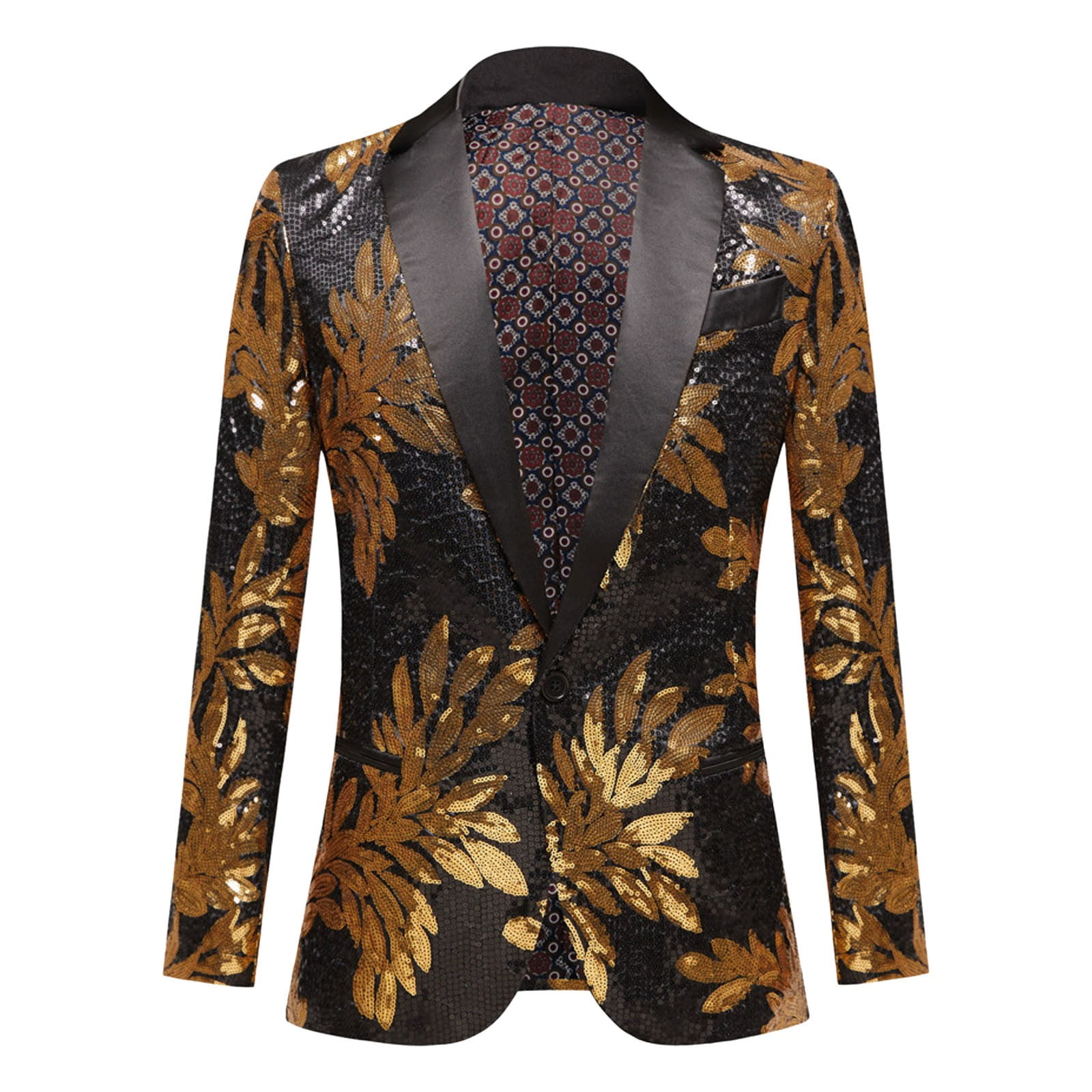 Men's Blazers & Suit Jackets Sequin Suit Stage Performance Suit ...