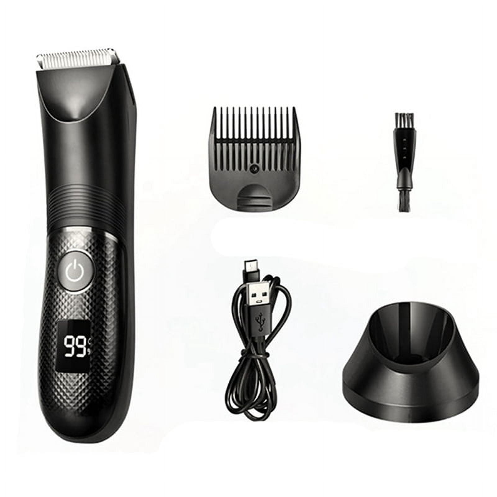 Men'S Body Hair Trimmer Lighting Waterproof Design Electric Shaver for ...