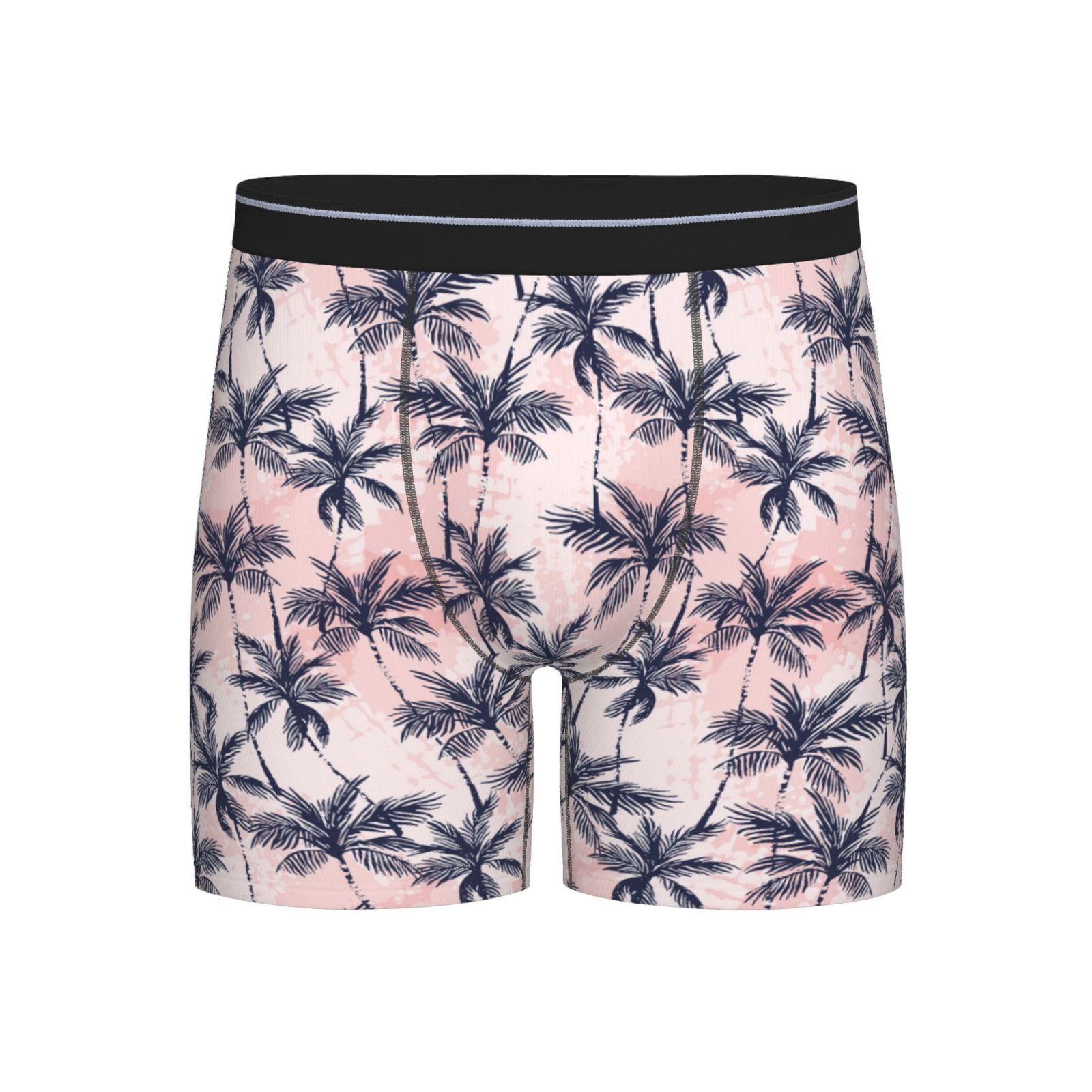 Men'S Boxer Briefs, Abstract Tropics Palm Trees Soft And Breathable ...