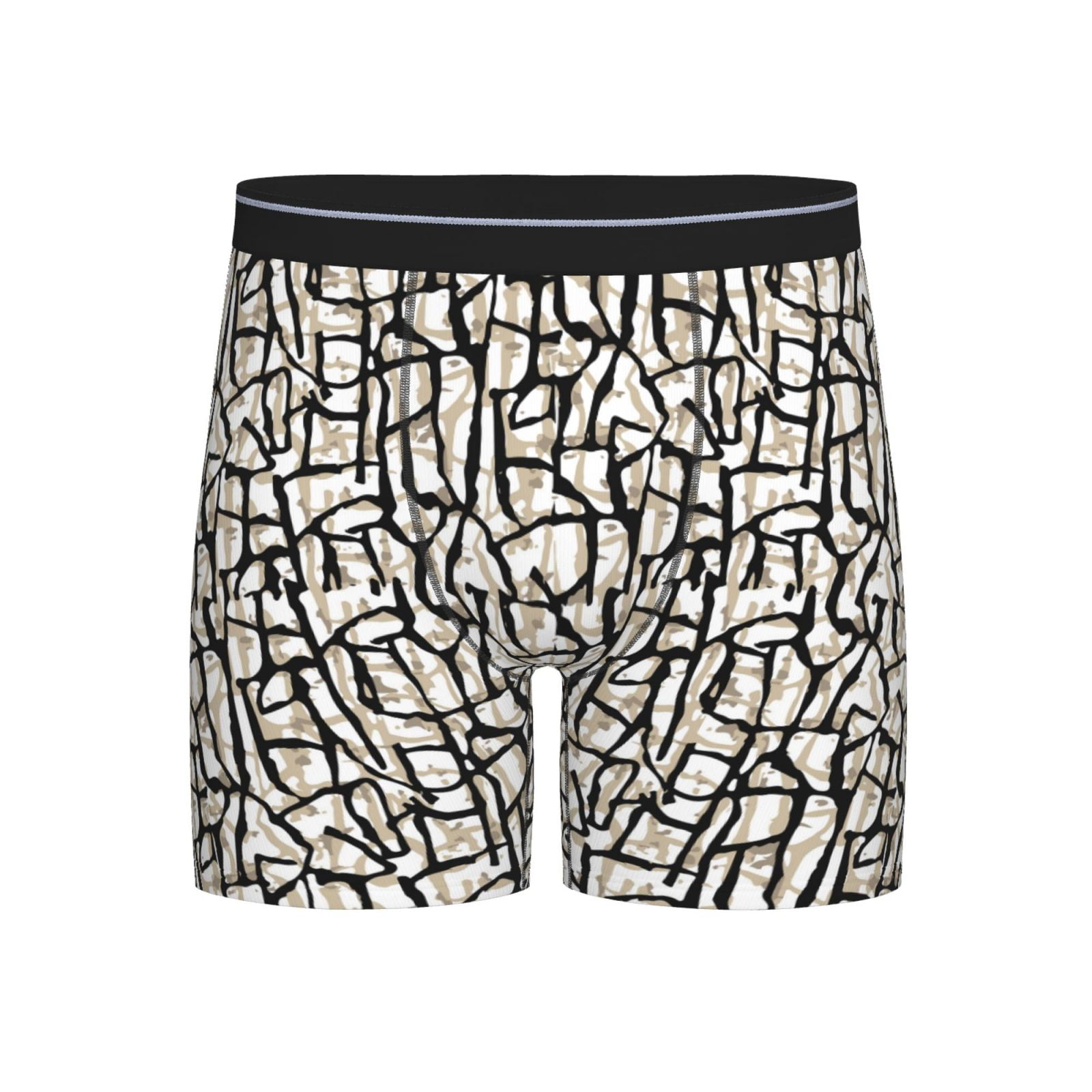 Men'S Boxer Briefs, Abstractly Lines Pattern Soft And Breathable Mens ...