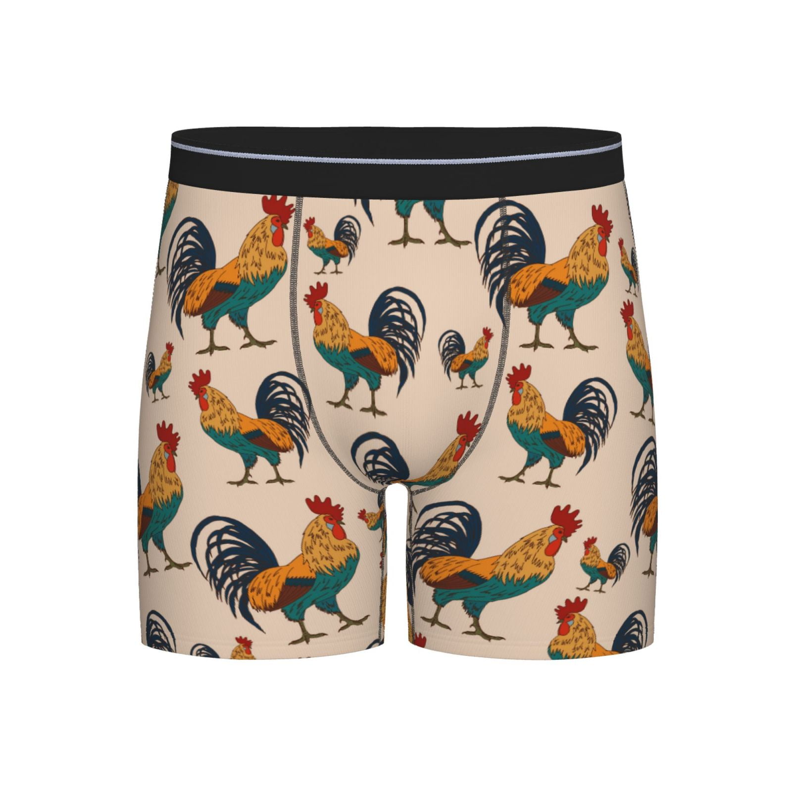 Men'S Boxer Briefs, Cartoon Cute Rooster Chicken Soft And Breathable ...