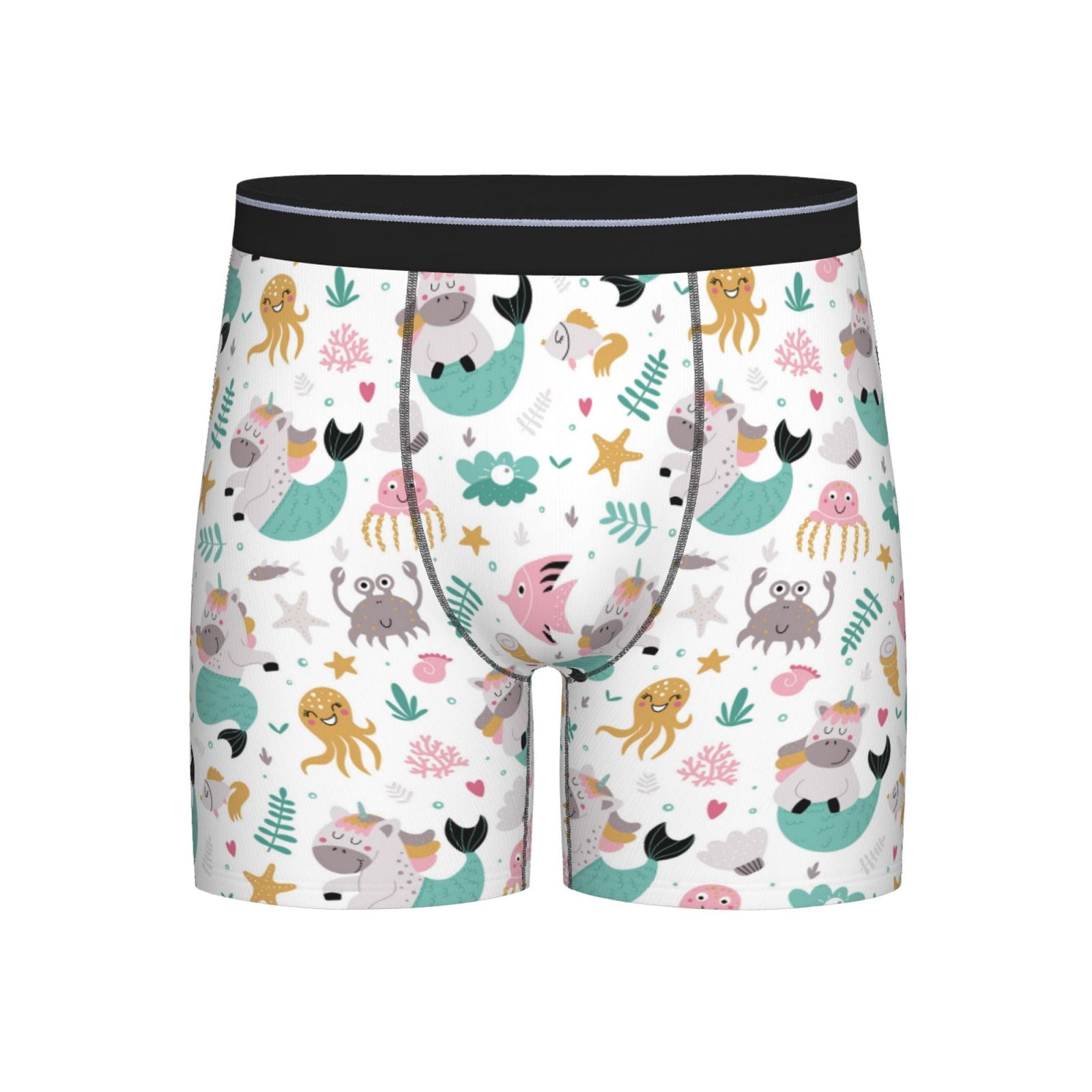 Men'S Boxer Briefs, Cartoon Octopus Crab Soft And Breathable Mens ...
