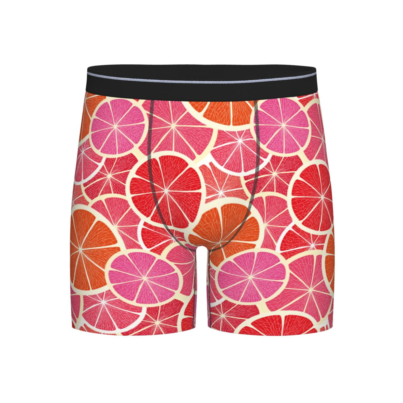 Men'S Boxer Briefs, Colorful Orange Soft And Breathable Mens Underwear ...