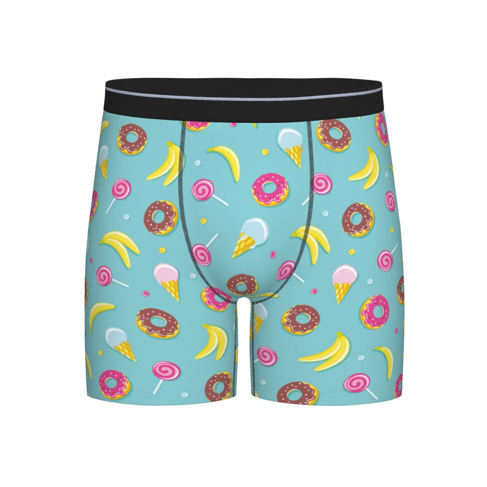 Men'S Boxer Briefs, Cute Banana Candy Ice Cream Soft And Breathable ...