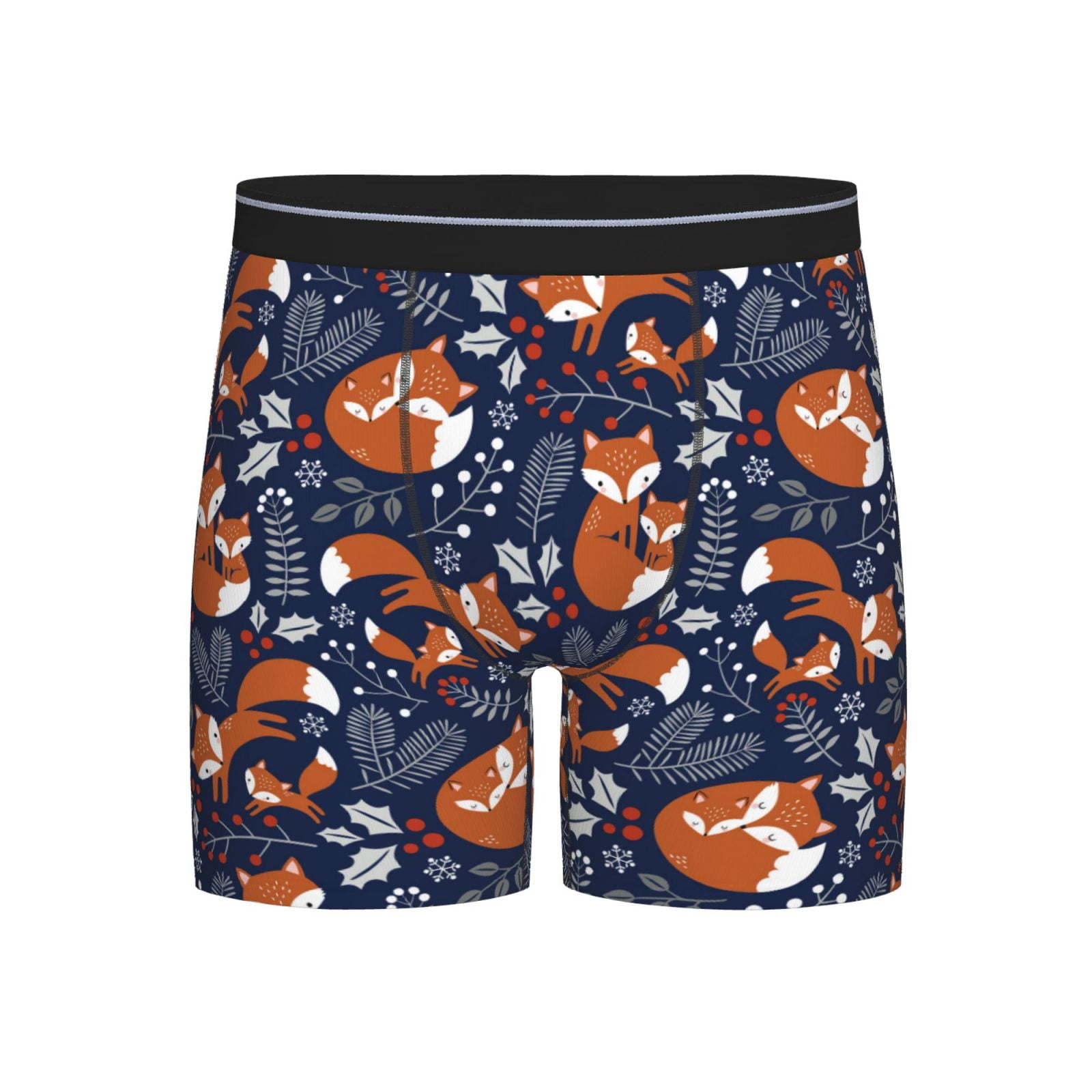 Men'S Boxer Briefs, Cute Foxes Soft And Breathable Mens Underwear Boxer ...