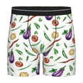 Men'S Boxer Briefs, Eggplant Vegetable Tomato Soft And Breathable Mens ...