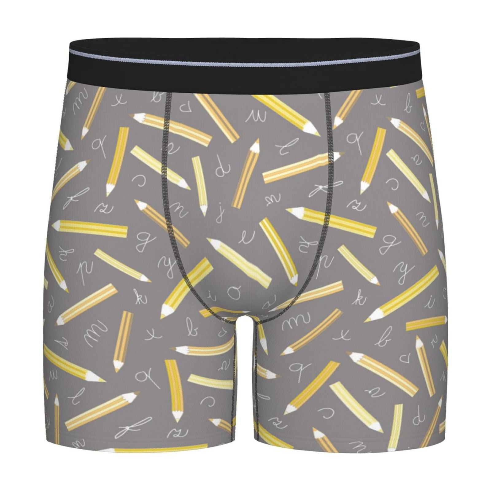 Men'S Boxer Briefs, Math Print Pencil Soft And Breathable Mens ...