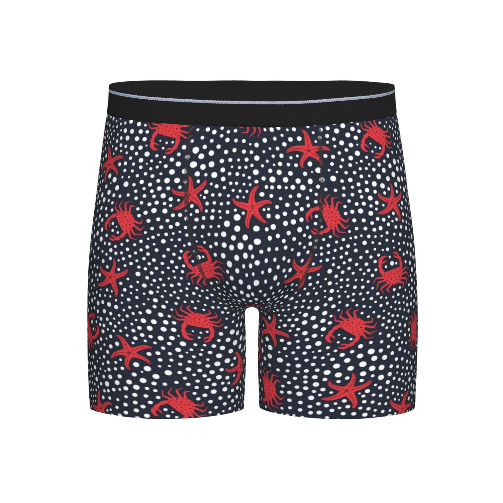 Men'S Boxer Briefs, Red Starfish Crab Soft And Breathable Mens ...
