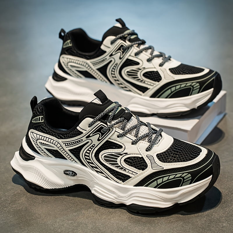 Men'S Breathable Mesh Sneakers - Lightweight Low-Top Lace-Up Casual ...