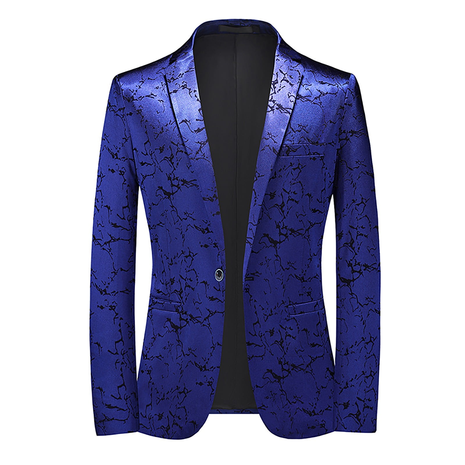 Men'S Business Casual Suit Jacket Cracked Men'S Suit Jacket Men'S Slim ...