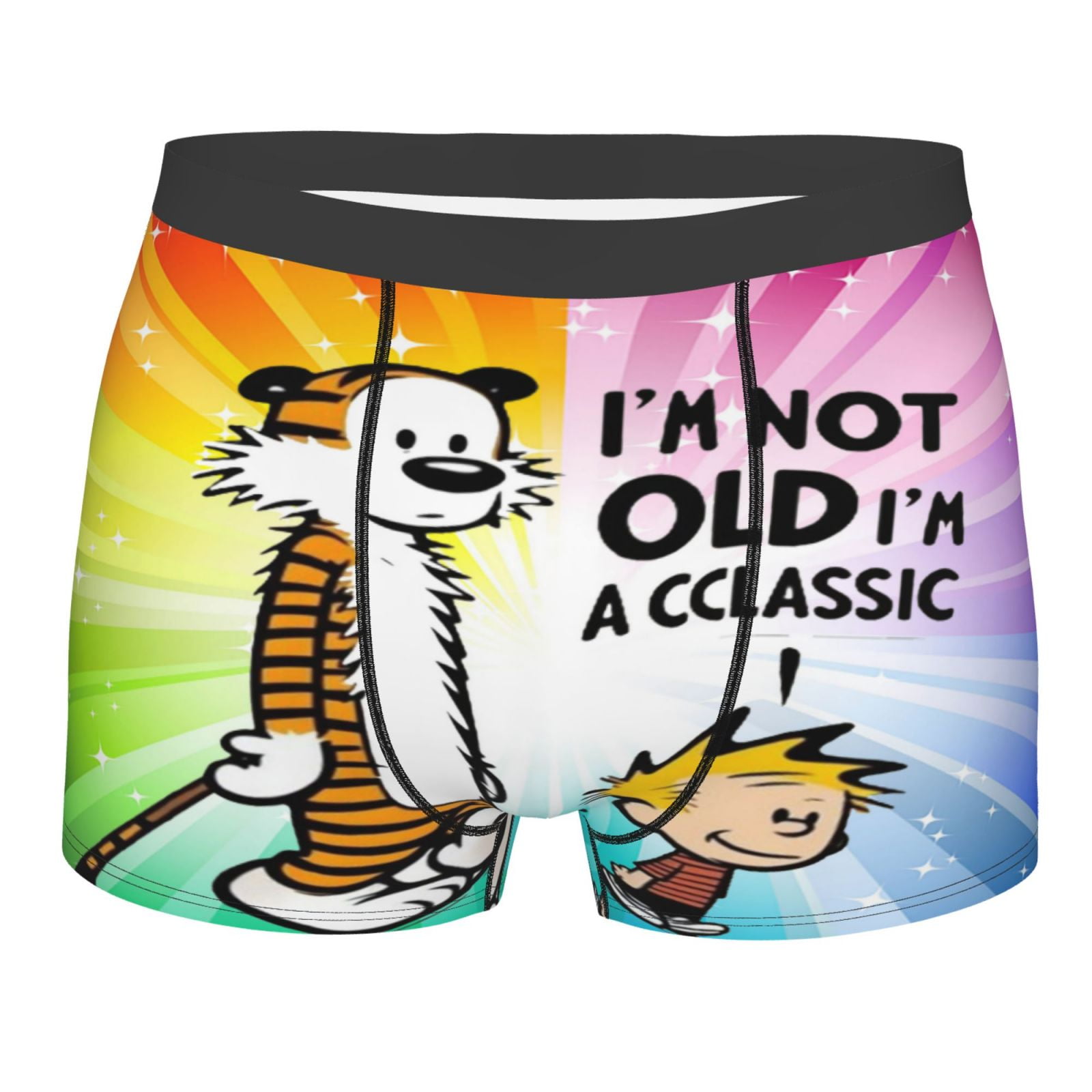 Men'S Calvin And Hobbe Boxer Briefs Underwear Cartoon Boxer Shorts - Walmart.com