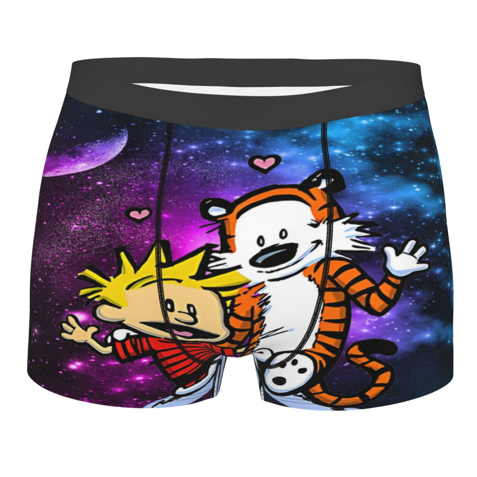Men'S Calvin And Hobbe Boxer Briefs Underwear Cartoon Boxer Shorts ...
