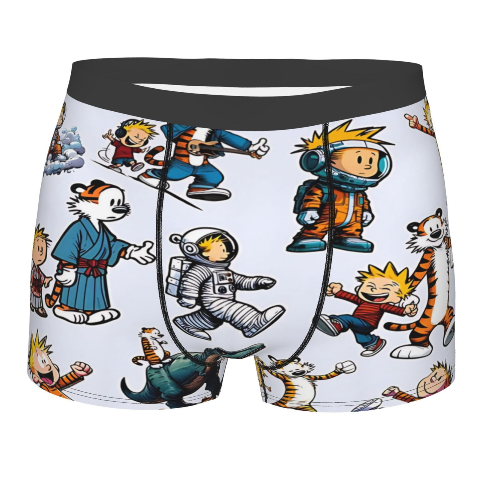 Men'S Calvin And Hobbe Boxer Briefs Underwear Cartoon Boxer Shorts - Walmart.com