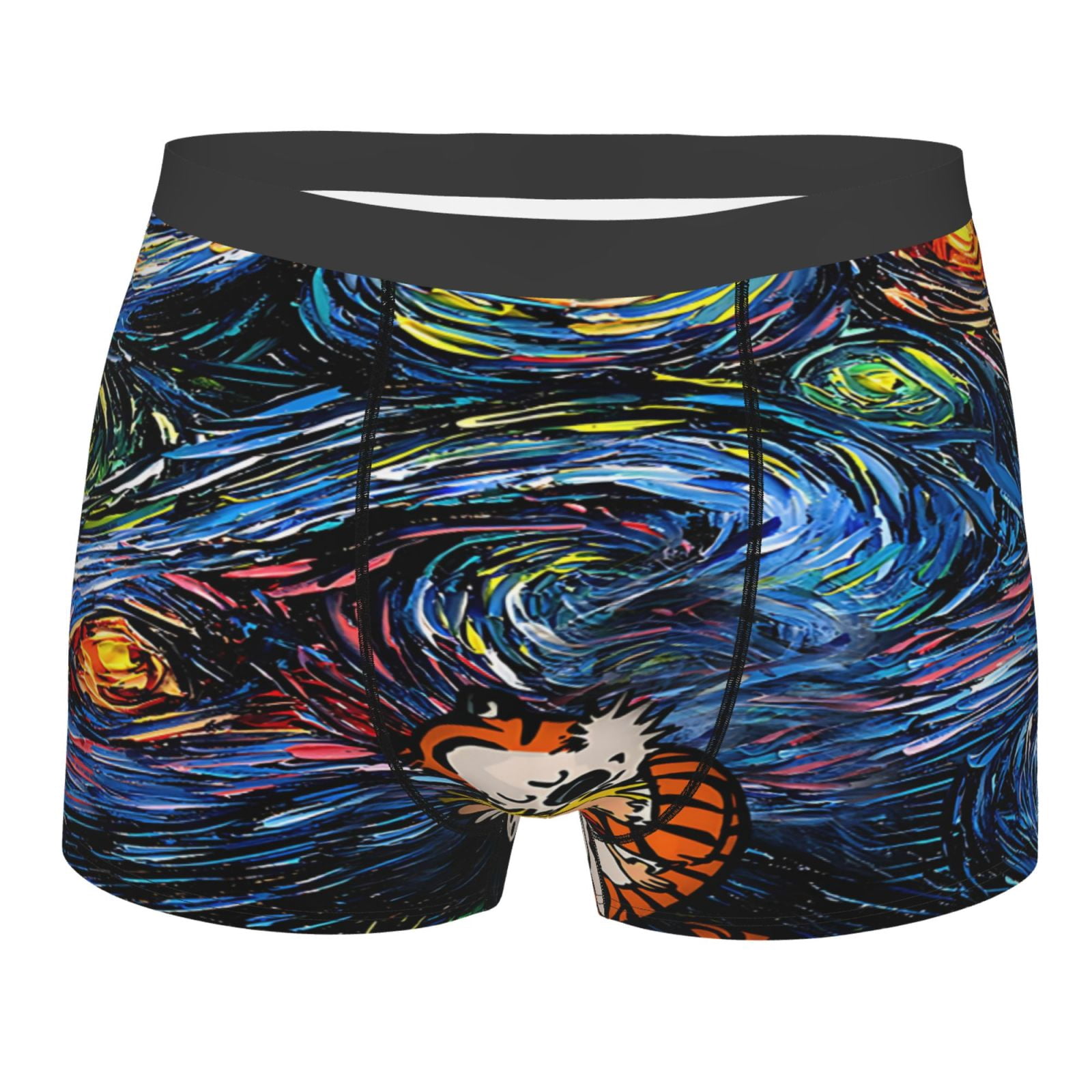 Men'S Calvin And Hobbe Boxer Briefs Underwear Cartoon Boxer Shorts ...