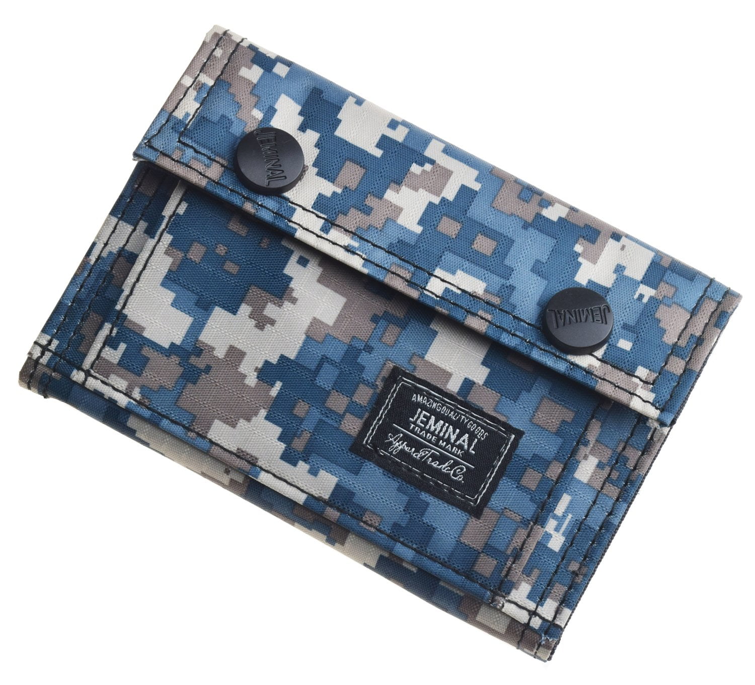 Men'S Camo Printed Bifold Wallet Teens Boys Wallets For Kids(Blue ...