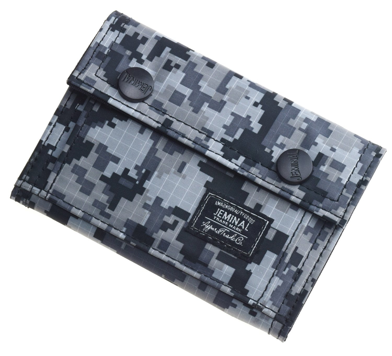 Men'S Camo Printed Bifold Wallet Teens Boys Wallets For Kids(Grey ...
