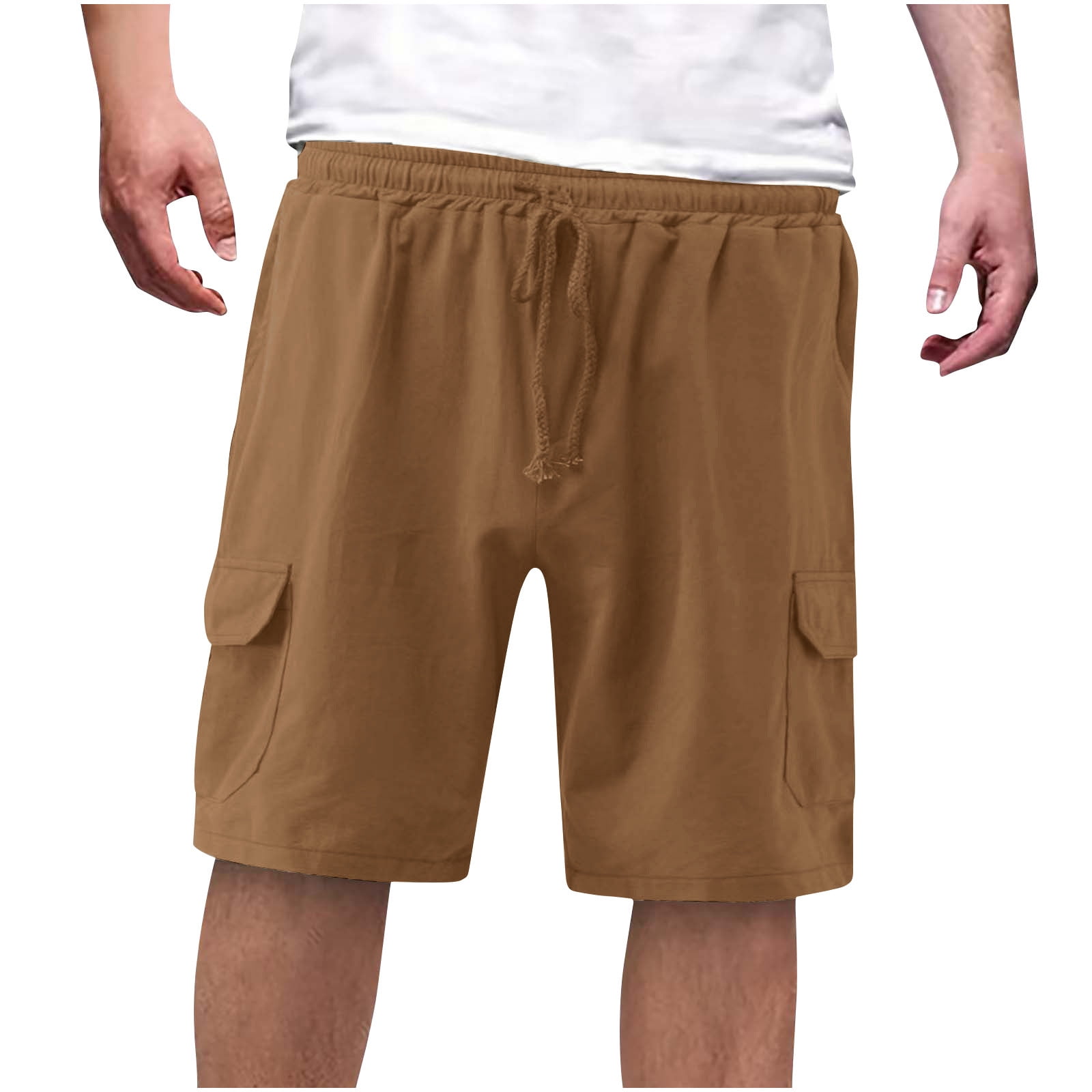 Men’S Cargo Shorts Cargo Work Shorts For Men Mens Cotton Linen Shorts ...
