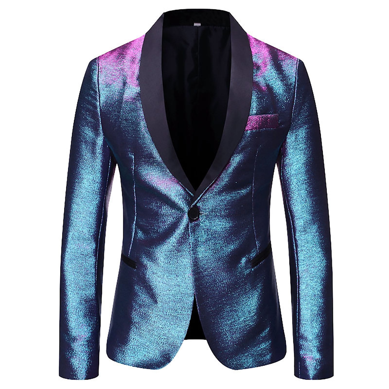 Men'S Casual Fashion Suit Sequin Mens Stage Personality Performance ...