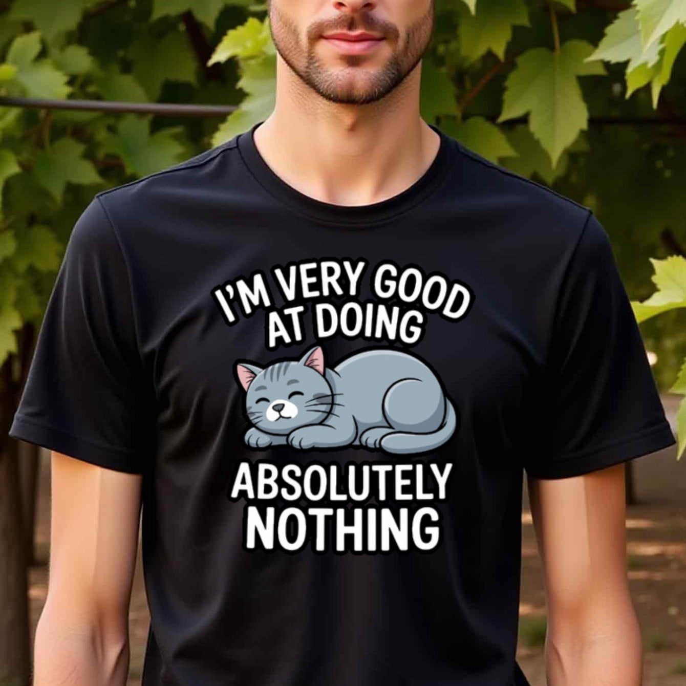 Men'S Casual Graphic T-Shirt - "I'm Very Good at Doing Absolutely ...