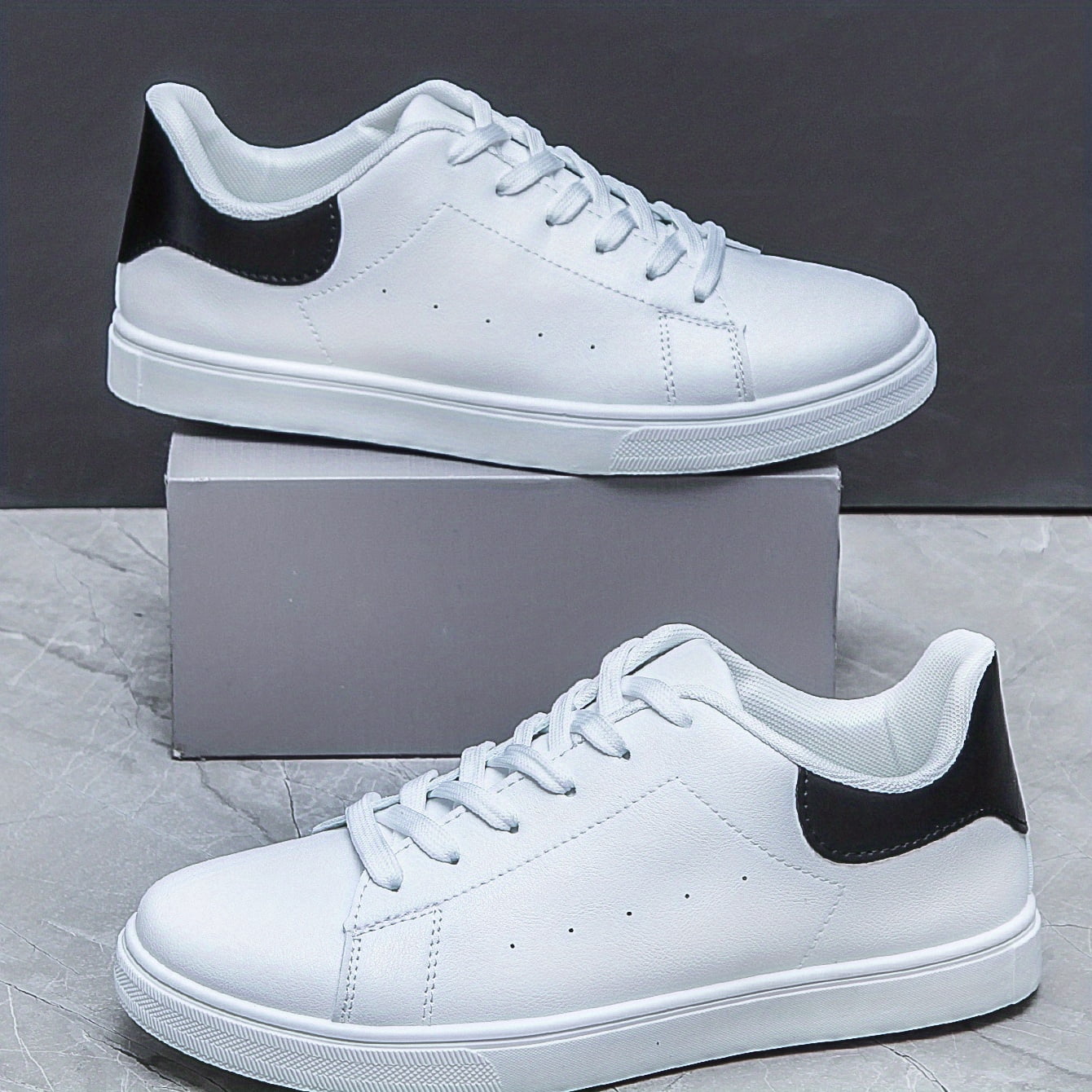 Men'S Casual Non-Slip White Sneakers for Students - Walmart.com