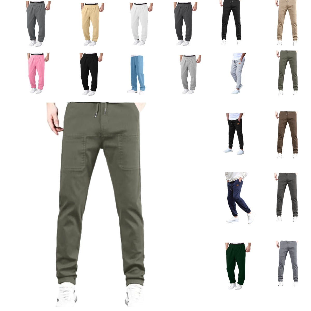 Men Pants, dingyimy Sweatpants For Men, Cargo Pants For Men, Color ...