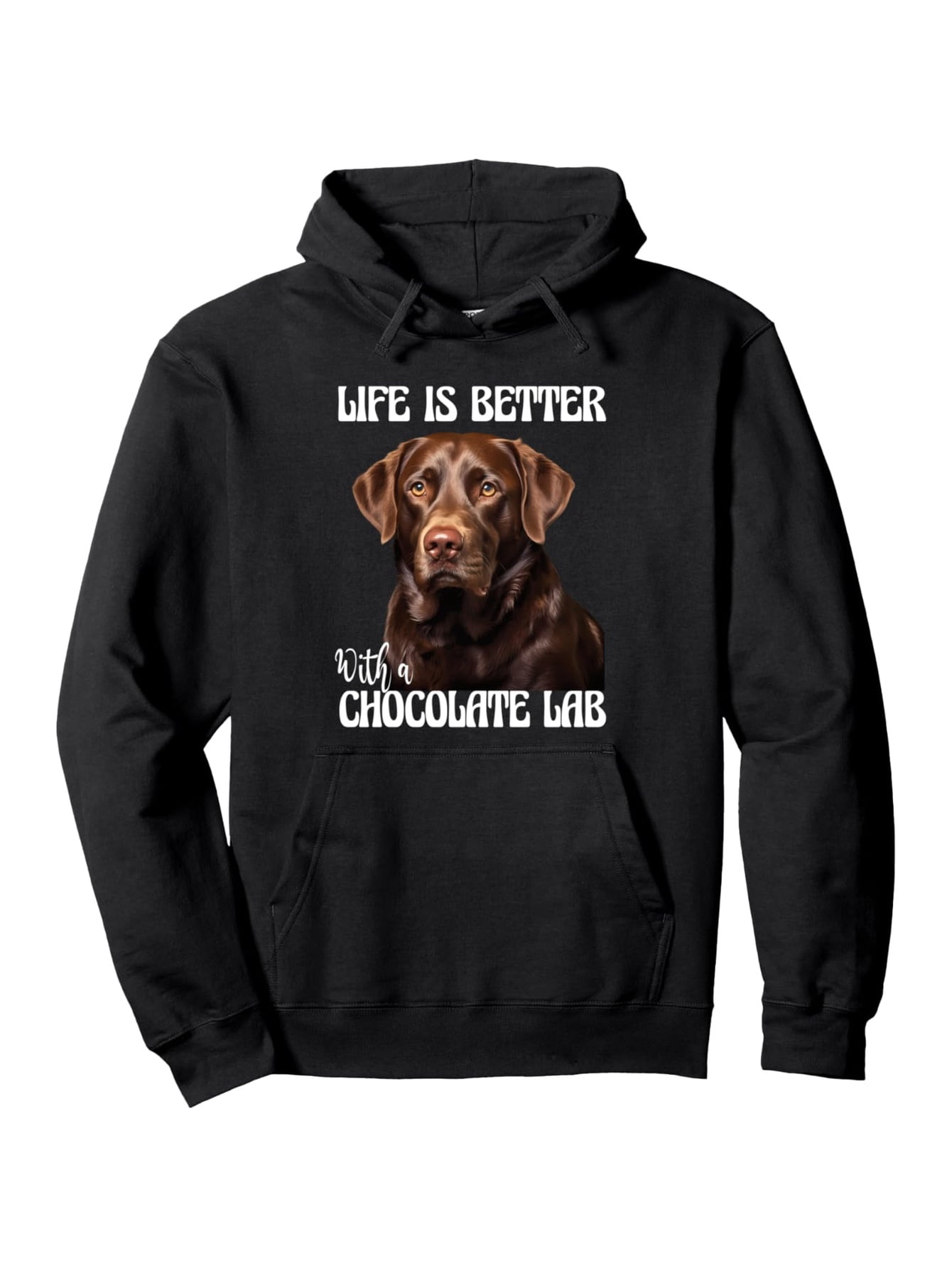 Men'S Chocolate Labrador Retriever Graphic Hoodie - Heavyweight ...