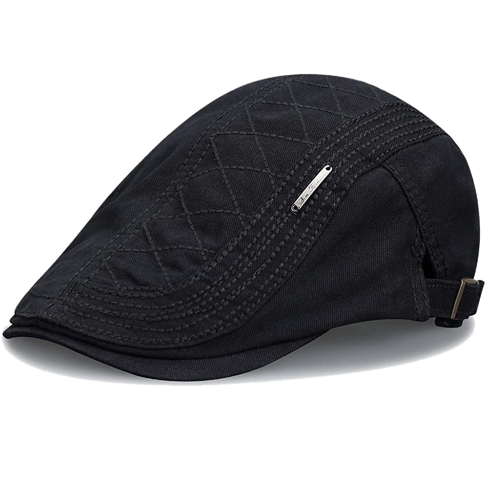Men'S Cotton Vintage Style Flat Cap Gatsby Ivy Irish Hat Beret Peaked ...